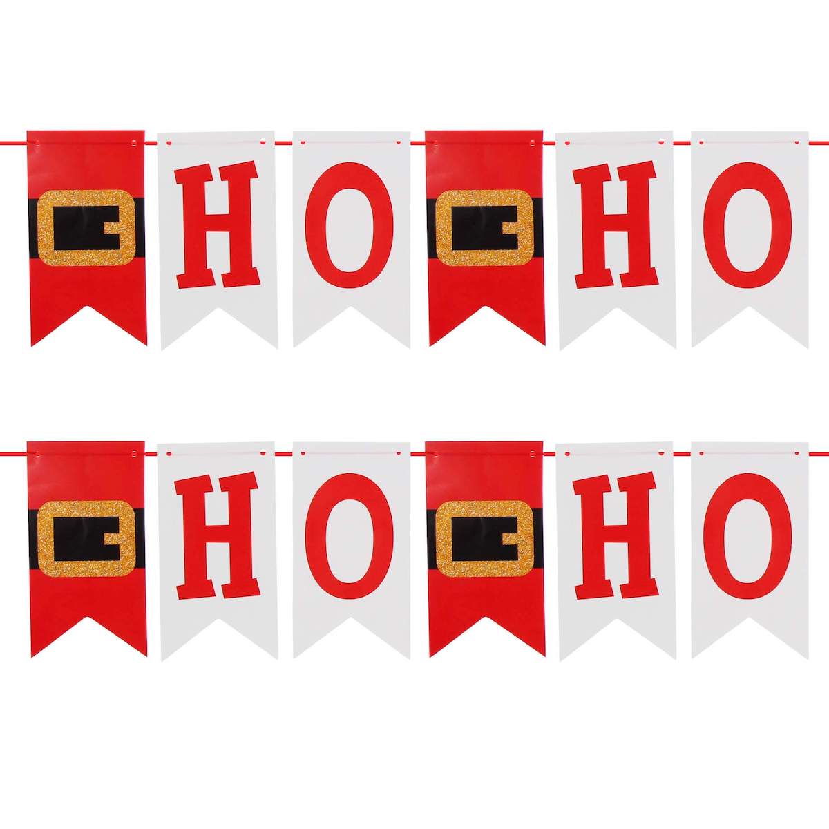 Banderín HoHoHo x12pz 20.5x11cm 3m | Fantasias Miguel – Fantasías Miguel
