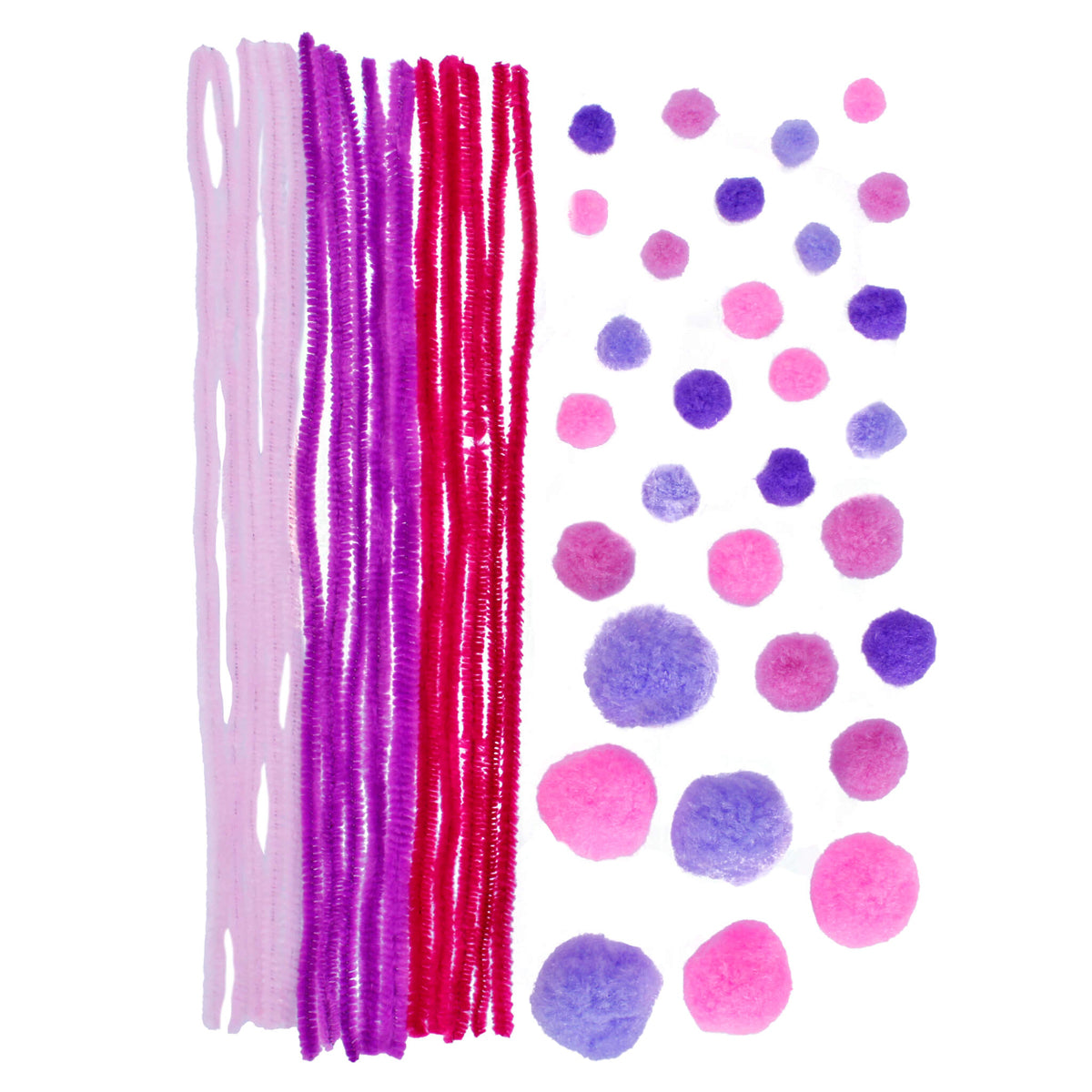 Mix Chenille Con Pompoms Varios Tamaños | Fantasias Miguel – Fantasías ...