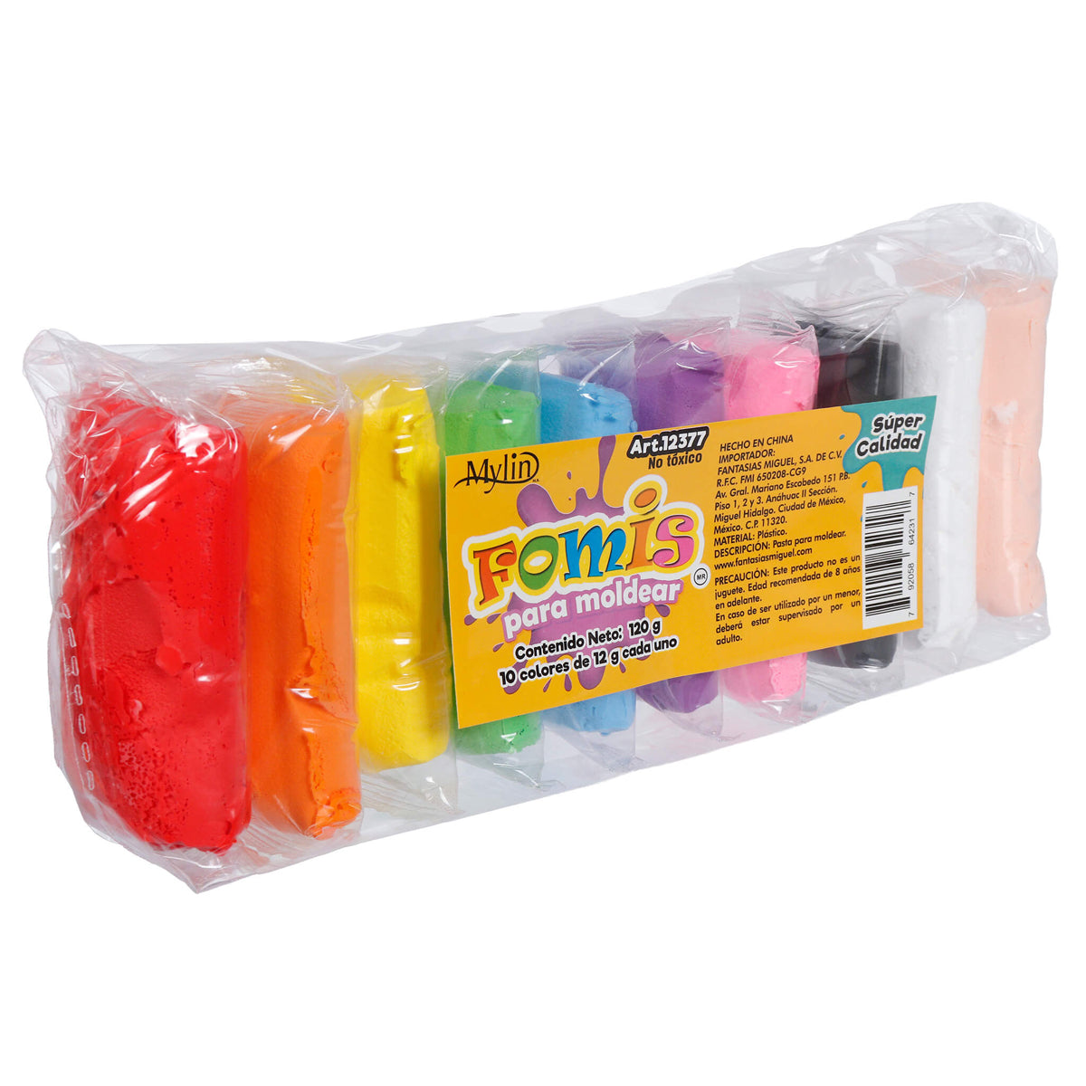 Fomi Suave Moldeable Surtido 10 colores (12g cada color) 120g ...