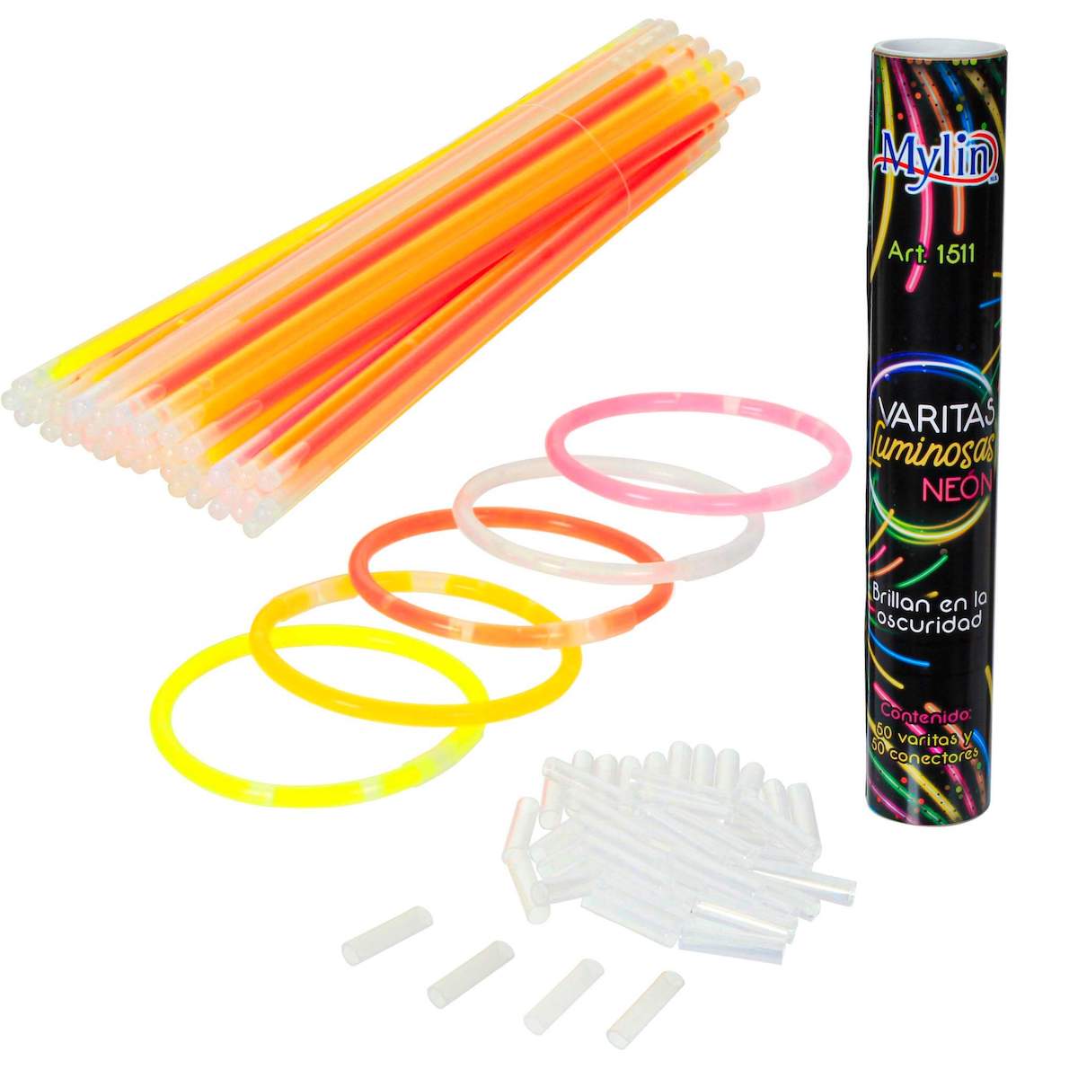 Varitas Luminosas Neón Con Conectores 20x0.5cm | Fantasias Miguel ...