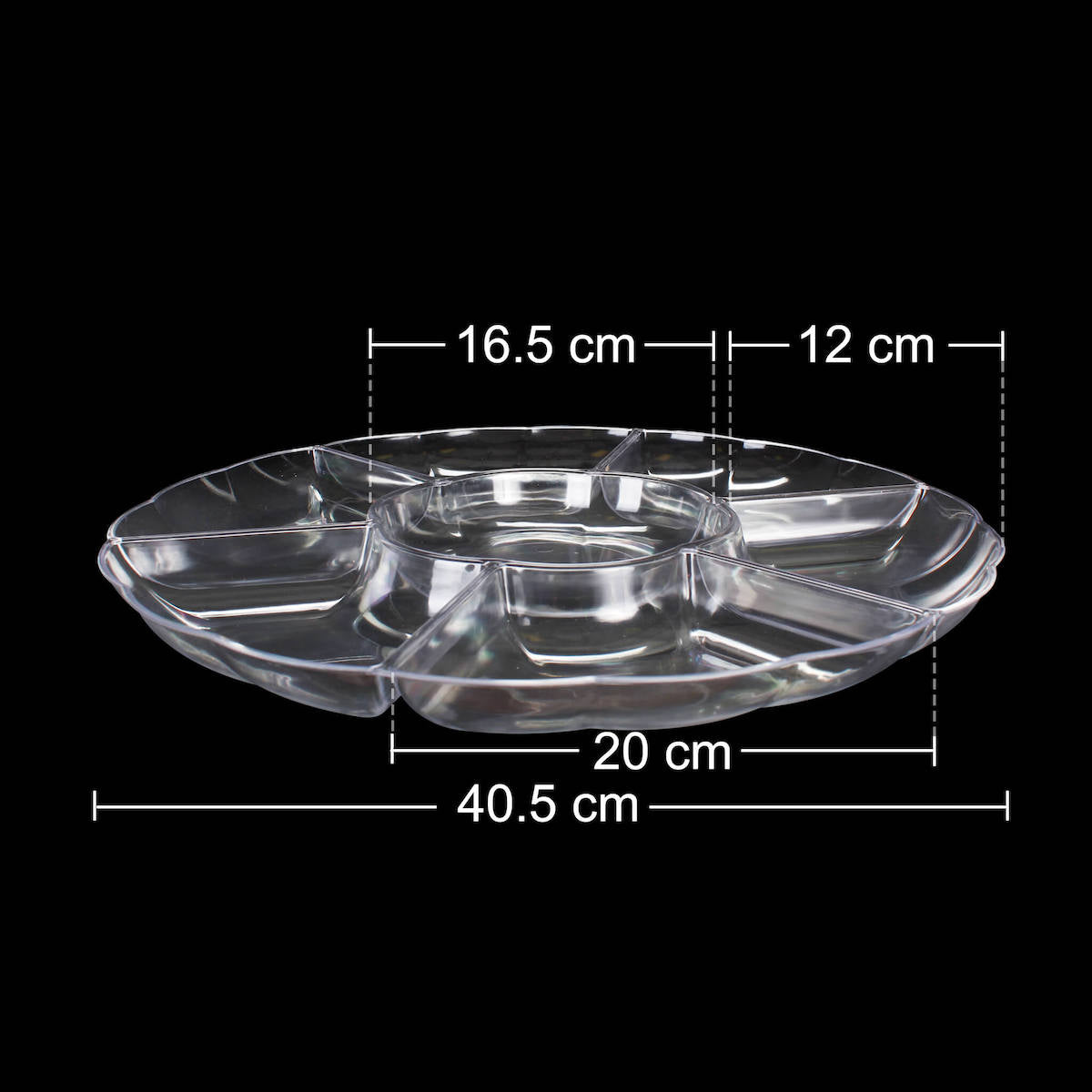 Plato Botanero 7 Compartimentos 40.5cm | Fantasias Miguel – Fantasías ...