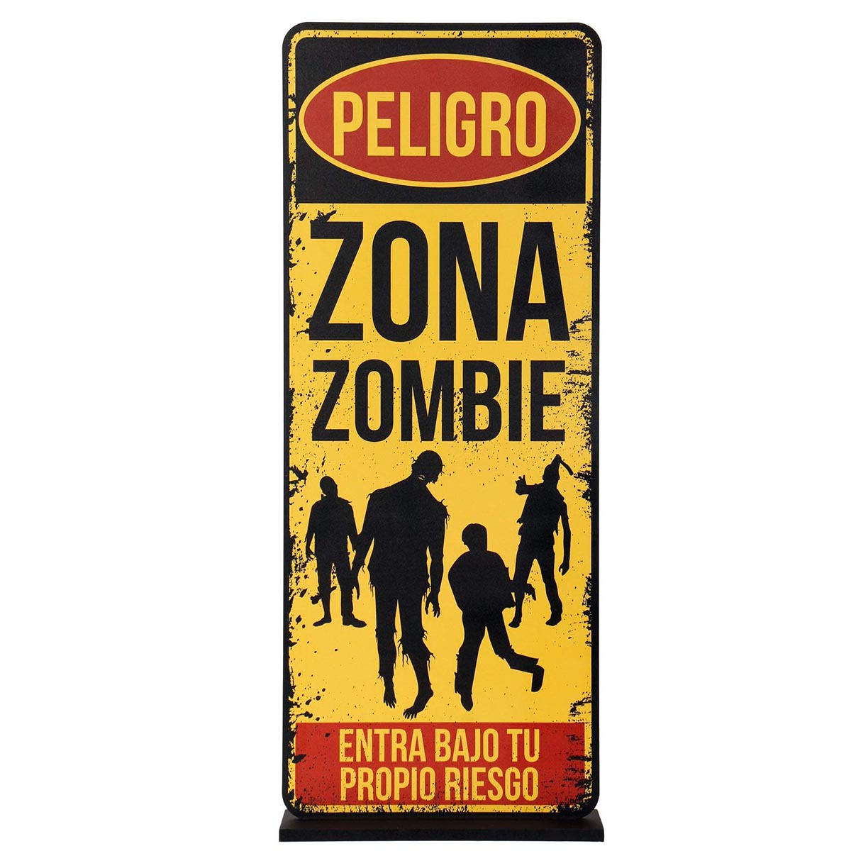 Letrero Zona Zombie 60x24cm | Fantasias Miguel – Fantasías Miguel