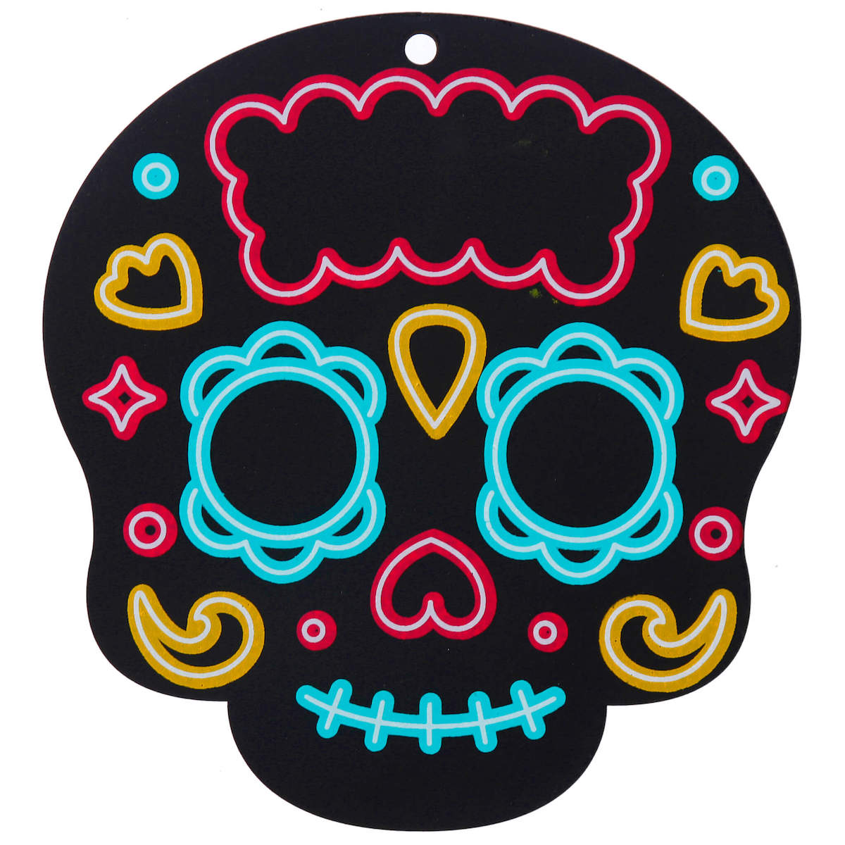 Calavera Color Neón 16x15cm | Fantasias Miguel – Fantasías Miguel