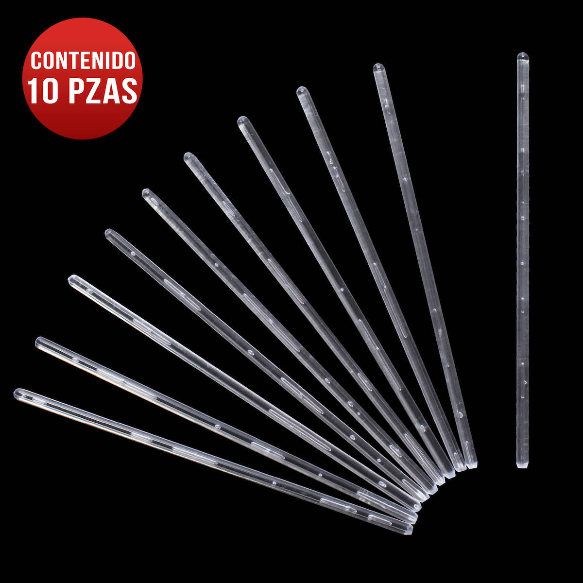 Palitos De Plástico 20cmx5mm | Fantasias Miguel – Fantasías Miguel