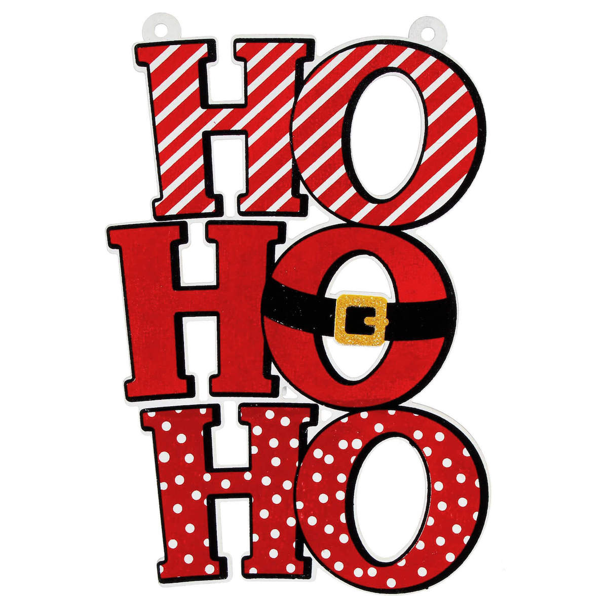 Letrero HoHoHo De Color 26.5x17.5cm | Fantasias Miguel – Fantasías Miguel