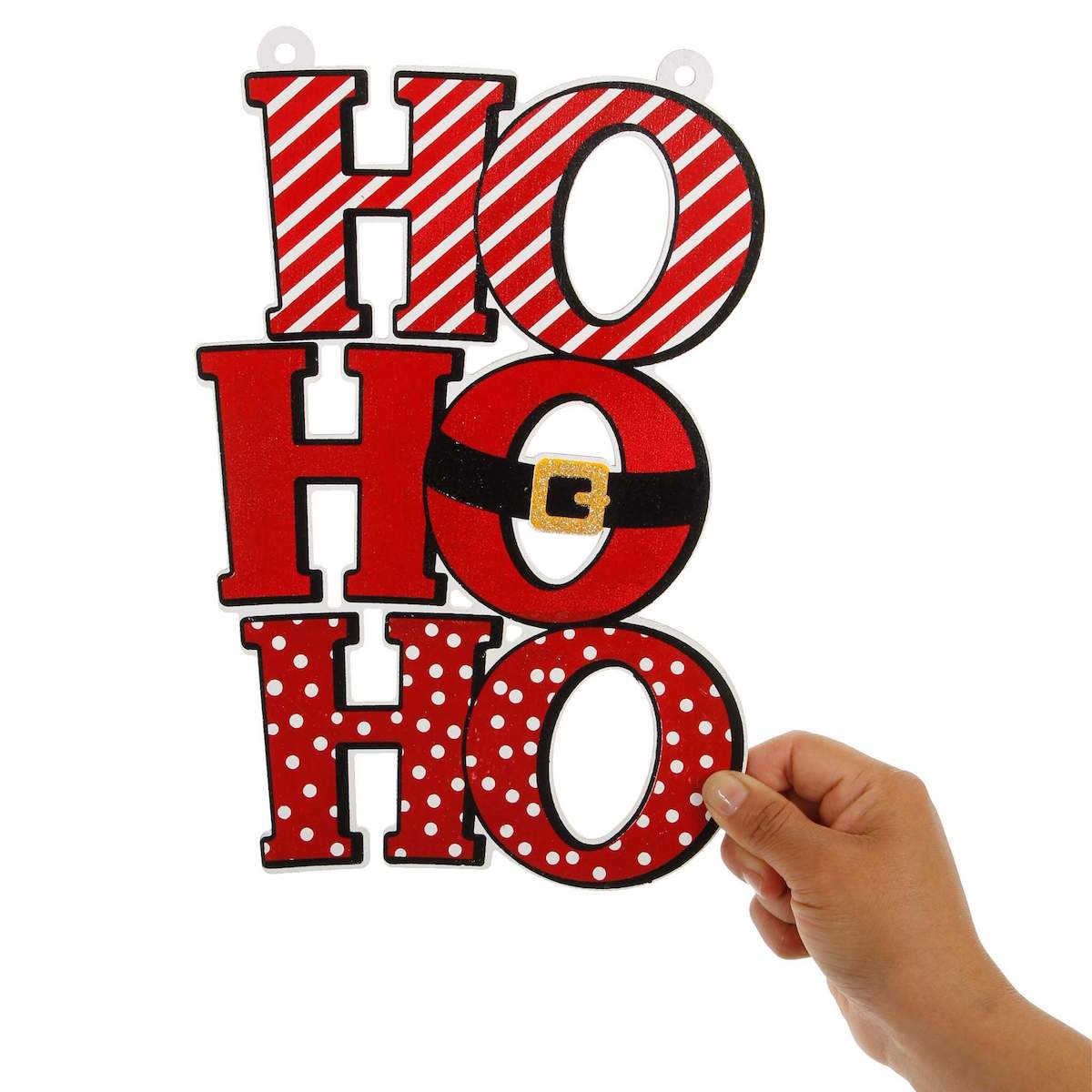 Letrero HoHoHo De Color 26.5x17.5cm | Fantasias Miguel – Fantasías Miguel