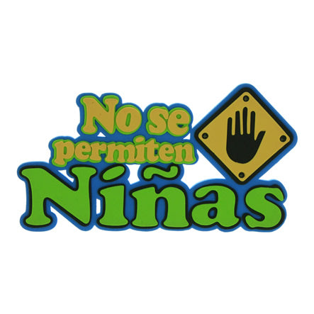 Fomi Letrero No Se Permiten Niñas 28.5x15.5cm | Fantasias Miguel ...