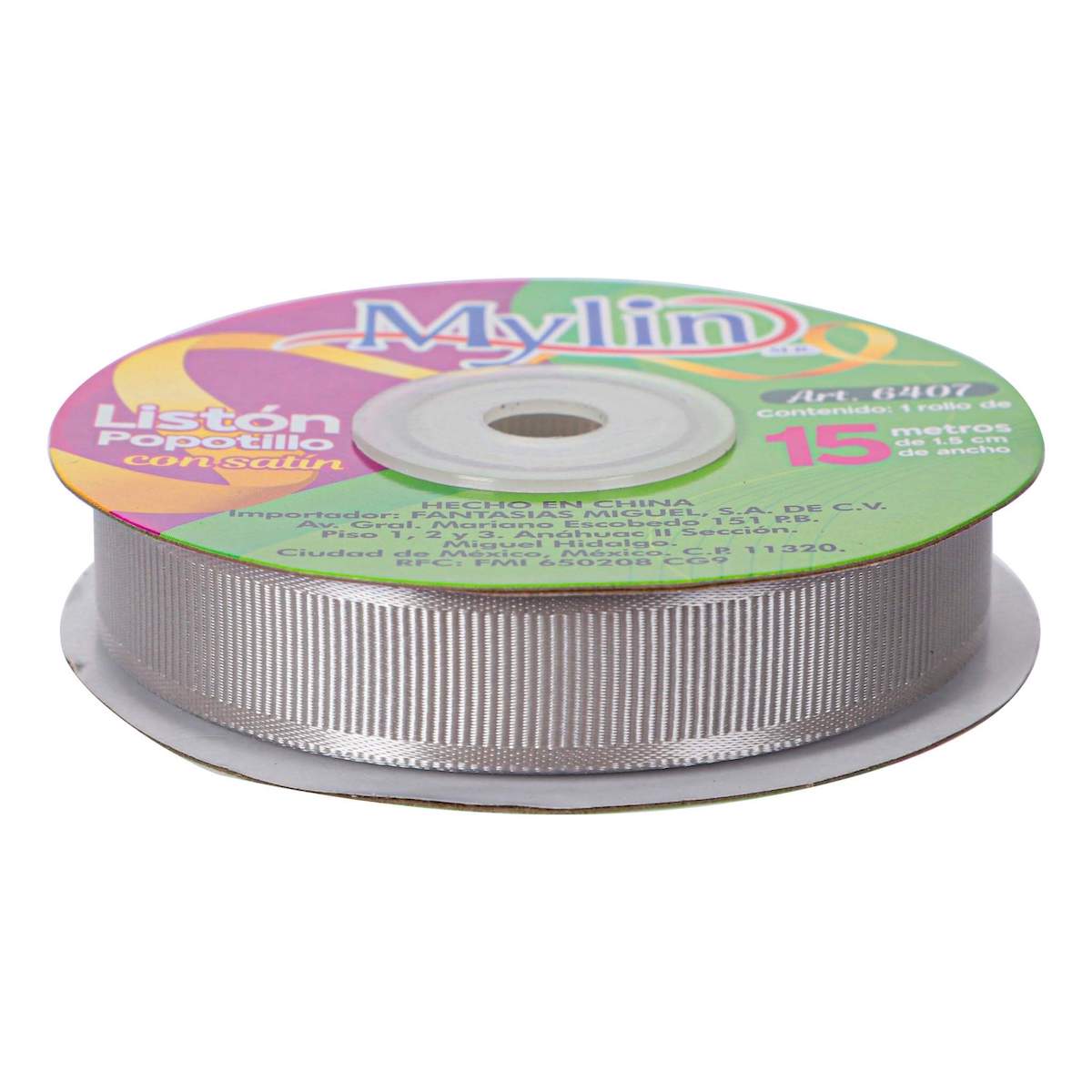Listón Popotillo Con Orilla De Satín 1.5cm | Fantasias Miguel ...