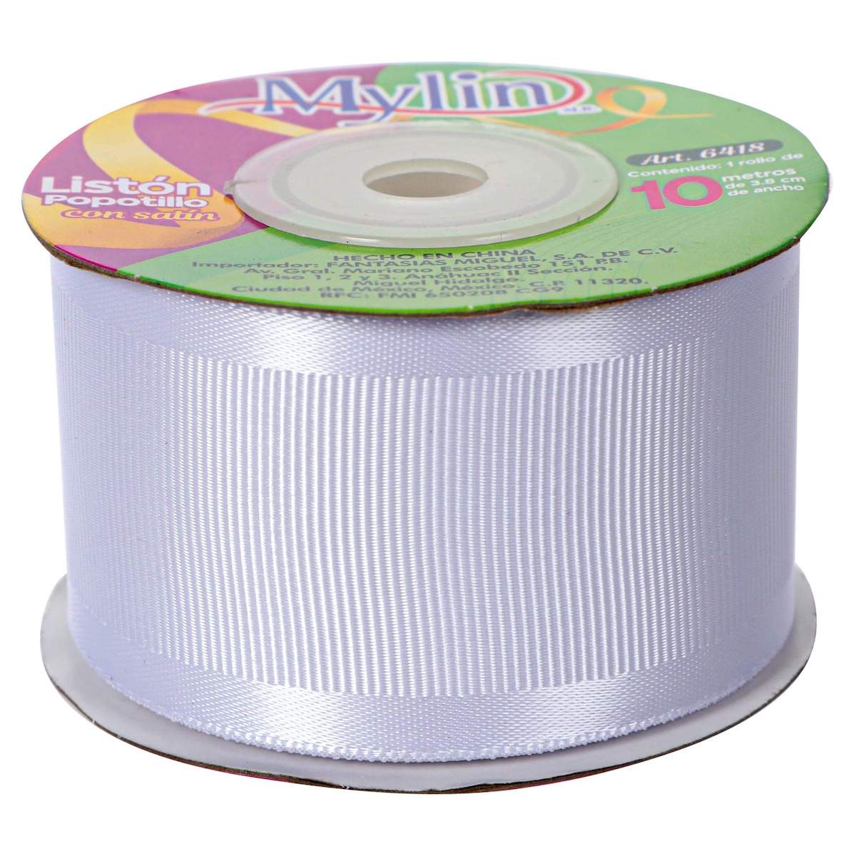 Listón Popotillo Con Orilla De Satín 3.8cm | Fantasias Miguel ...