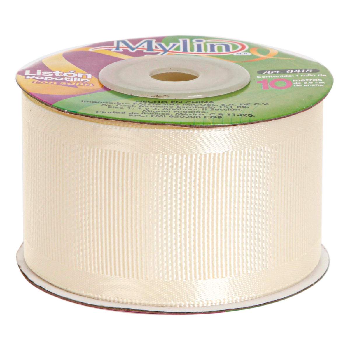 Listón Popotillo Con Orilla De Satín 3.8cn | Fantasias Miguel ...