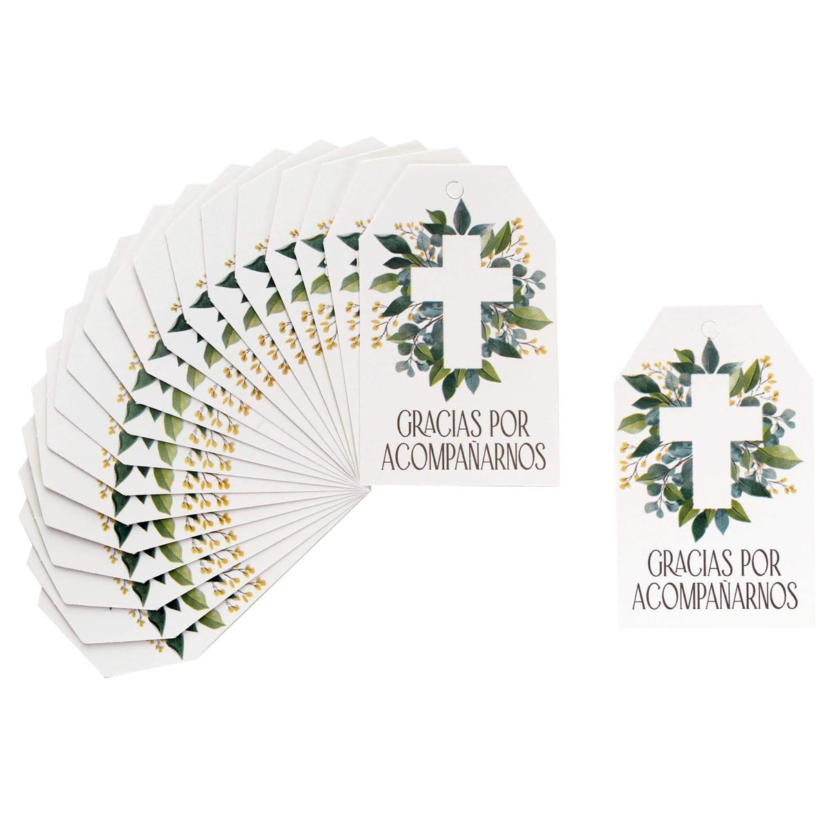 Tarjeta Rectangular Cruz 6.5x4cm | Fantasias Miguel – Fantasías Miguel