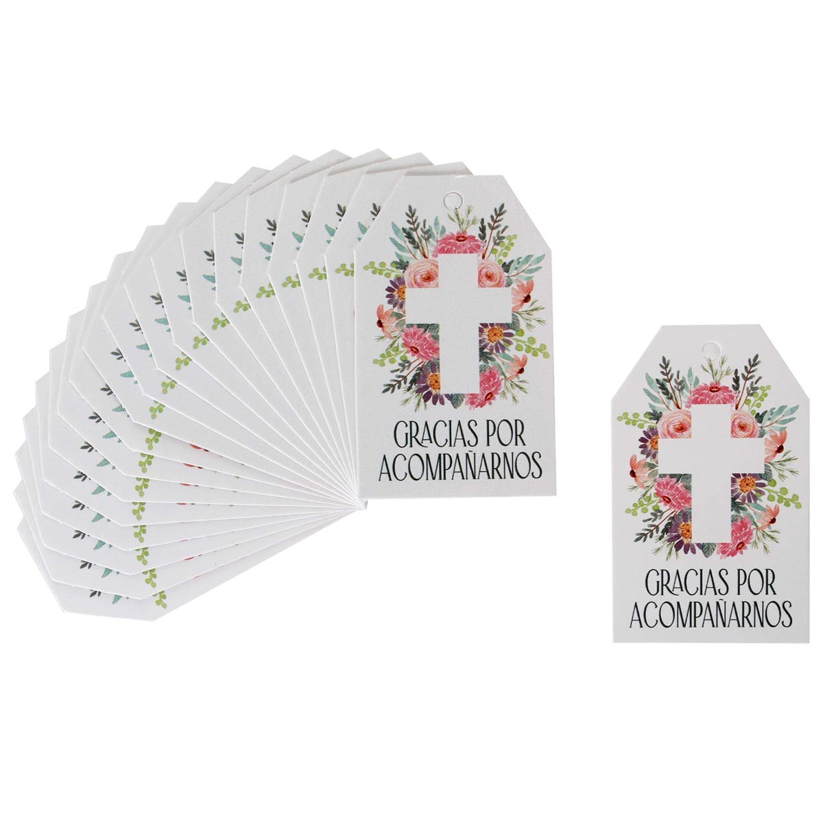 Tarjeta Rectangular Cruz 6.5x4cm | Fantasias Miguel – Fantasías Miguel