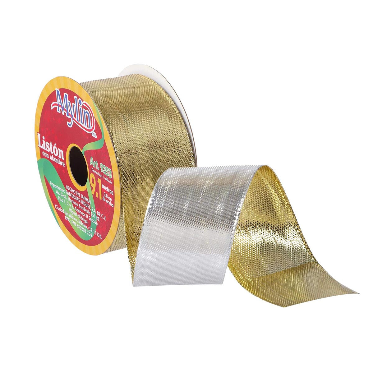 Listón Métalico Doble Cara 3.8cm | Fantasias Miguel – Fantasías Miguel