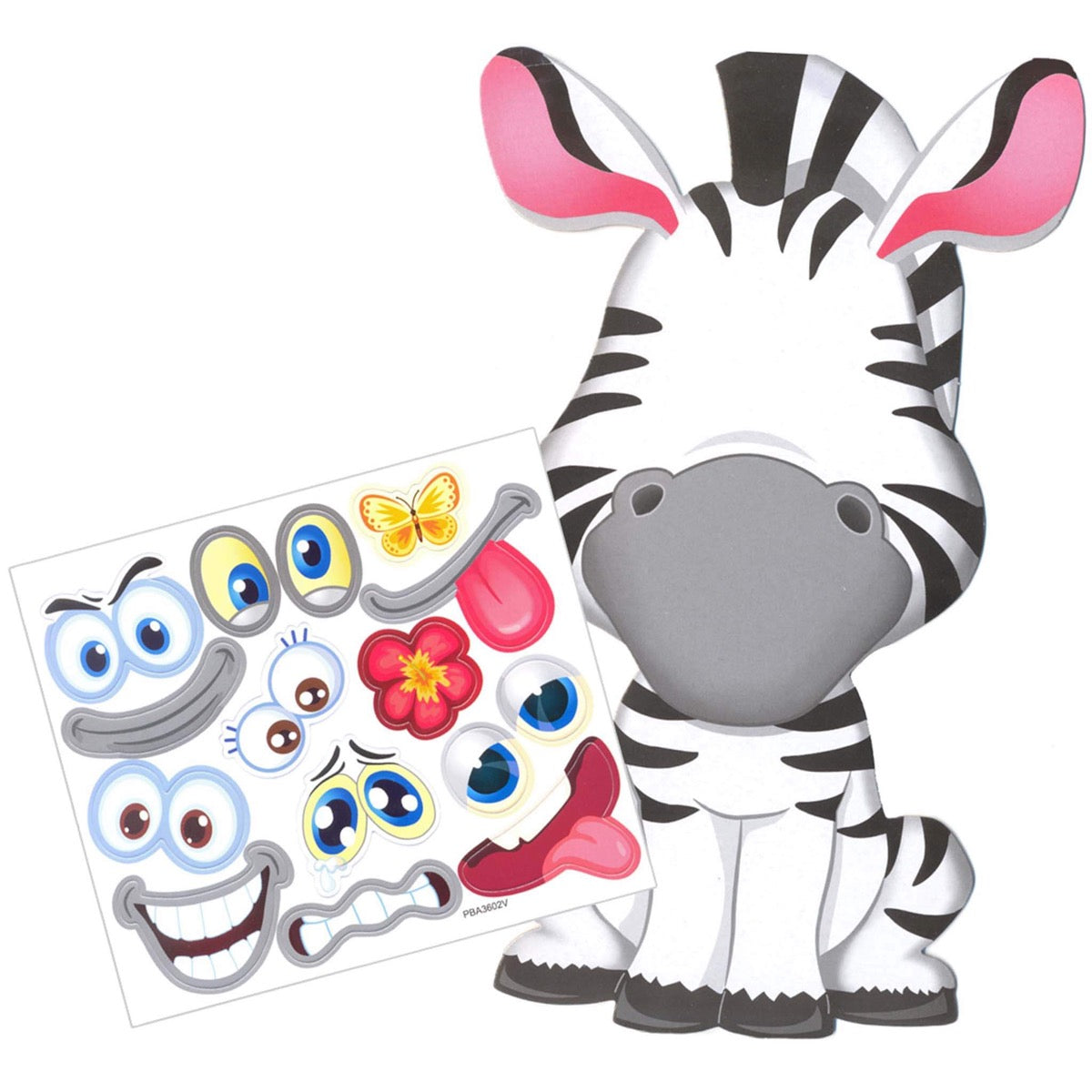 Calcomanía Zebra Chistosa Varios Tamaños | Fantasias Miguel – Fantasías ...