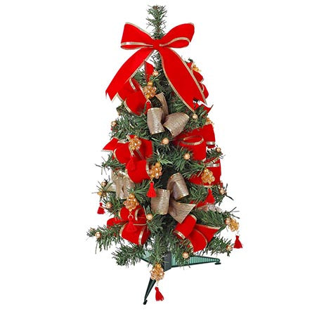 Mini Pino Navideño Rojo-Oro | Proyecto | Fantasias Miguel – Fantasías ...