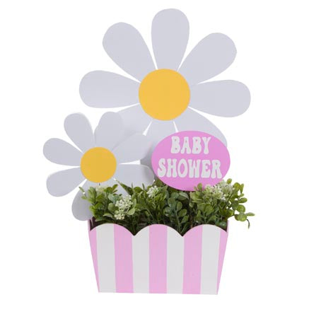 Centro De Mesa Baby Margaritas | Proyecto | Fantasias Miguel ...