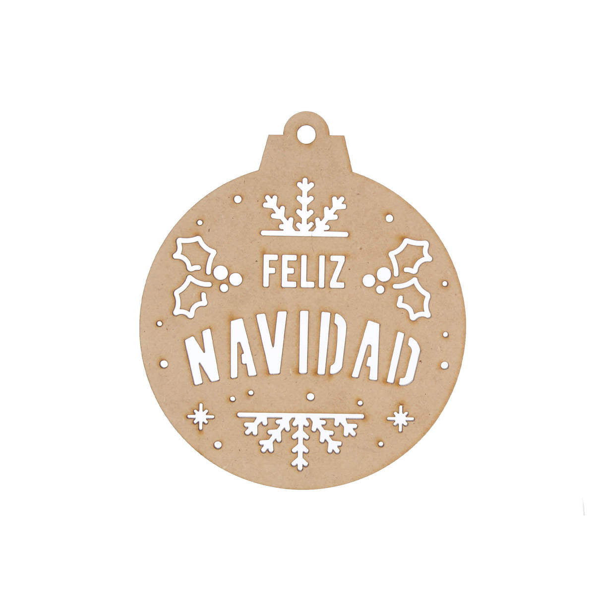 Esfera Feliz Navidad 12cm | Fantasias Miguel – Fantasías Miguel