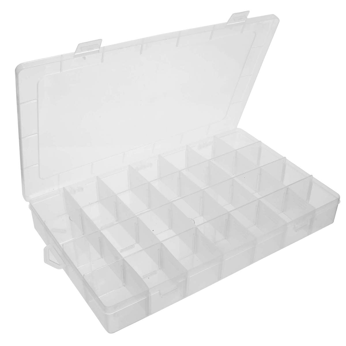 Caja De Plástico Grande Con 28 Divisiones 5x35x22cm | Fantasias Miguel ...