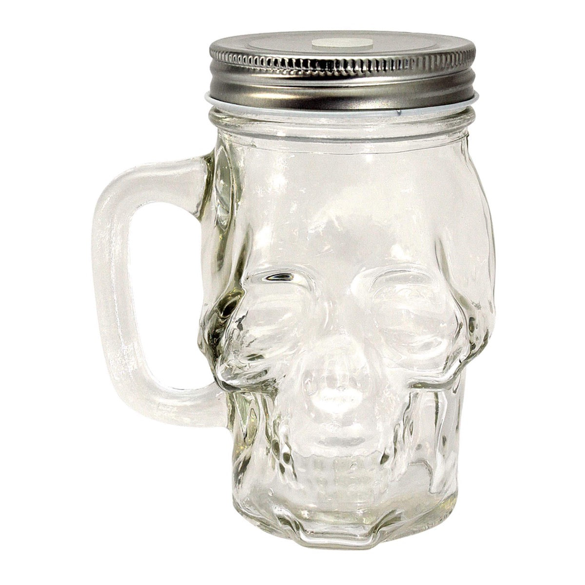 Tarro Cráneo Tapa Con Hoyo aprox 350ml 13x11cm | Fantasias Miguel ...