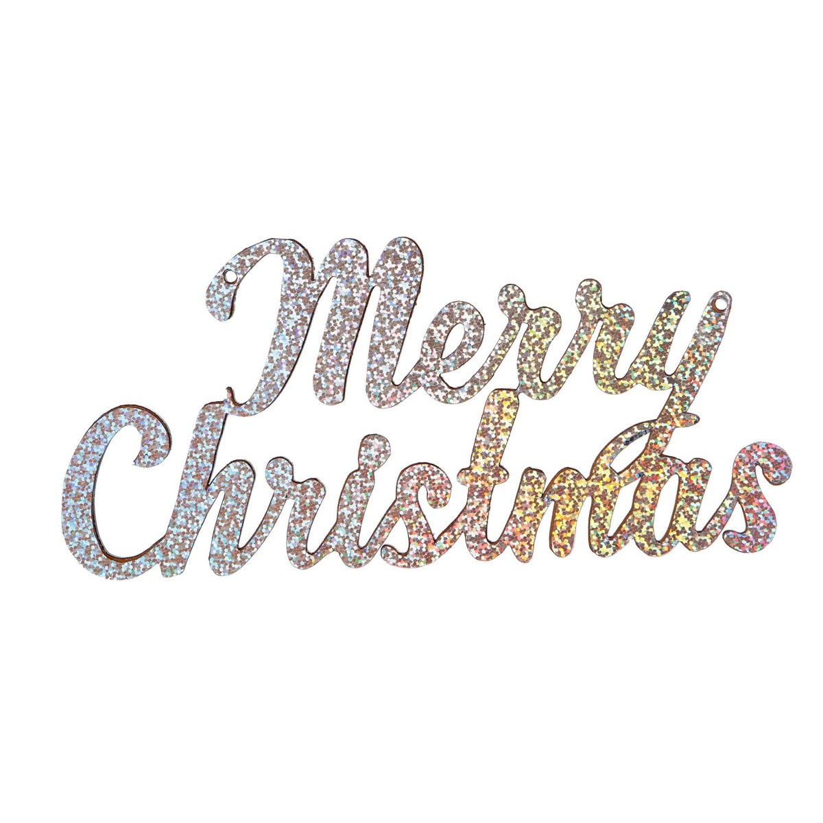 Letrero Merry Christmas Metalizado 10.5x22.5cm | Fantasias Miguel ...