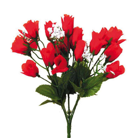 Art.5016 Bush Chico Botón Rosa Mini X18 30cm 1pz – Fantasías Miguel