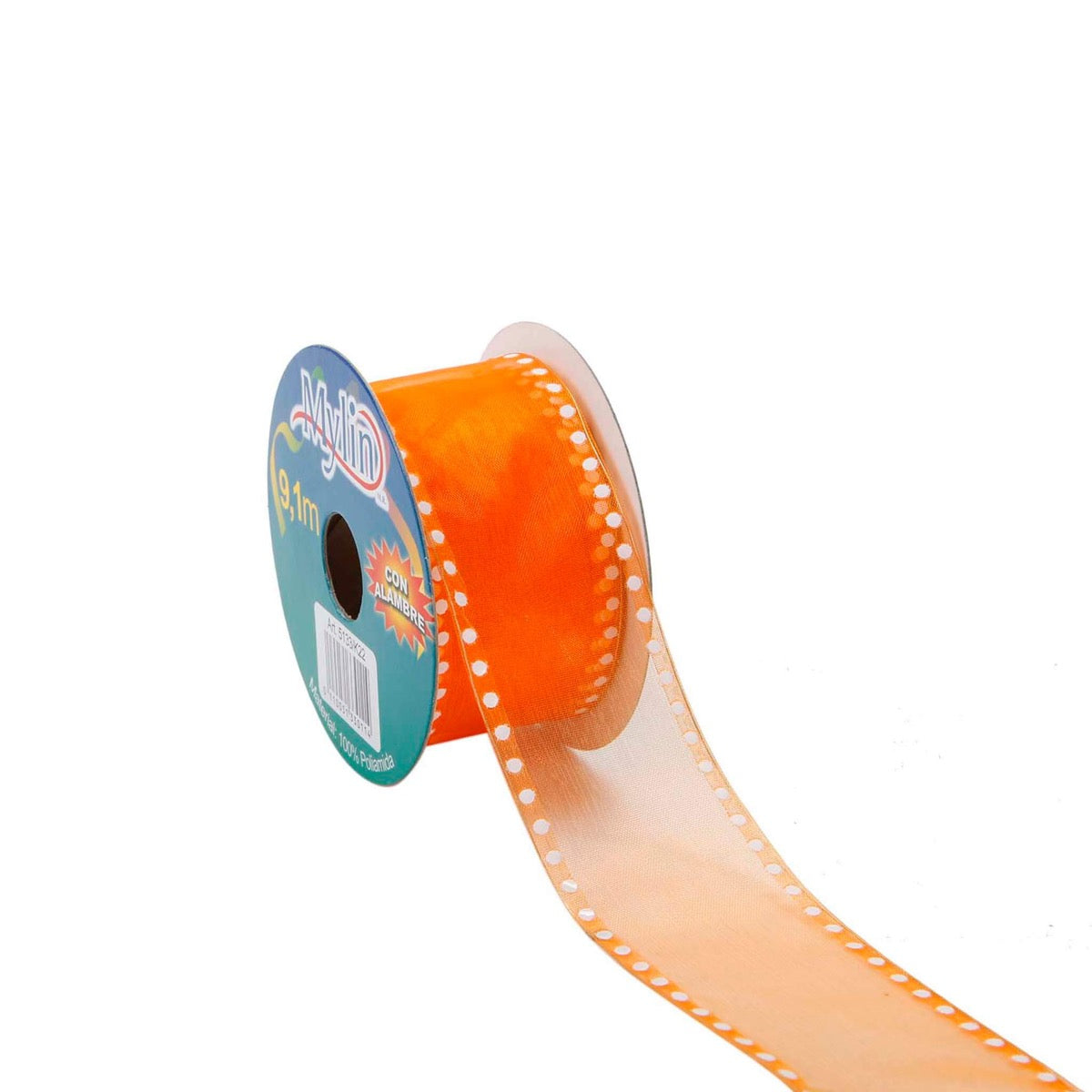 Listón Organza Con Alambre Puntos 38mm | Fantasias Miguel – Fantasías ...