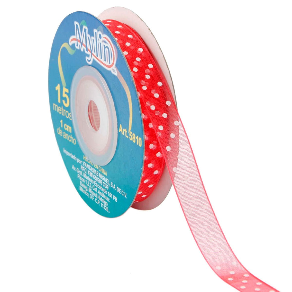 Listón Organza Con Puntos 10mm | Fantasias Miguel – Fantasías Miguel