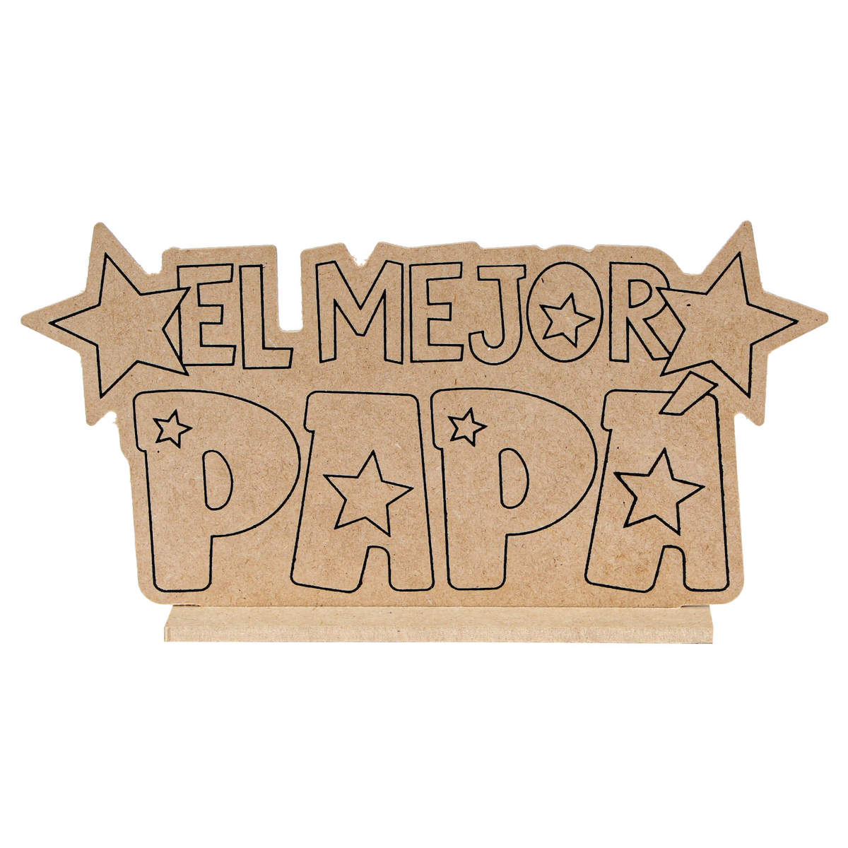 Letrero El Mejor Papá 12x23x4cm | Fantasias Miguel – Fantasías Miguel