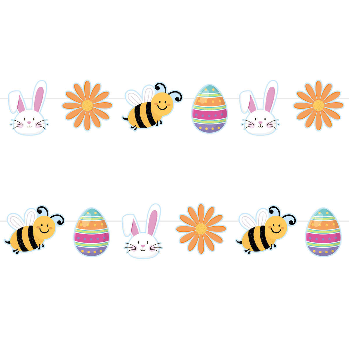 Banderín Pascua x12 19x14cm | Fantasias Miguel – Fantasías Miguel