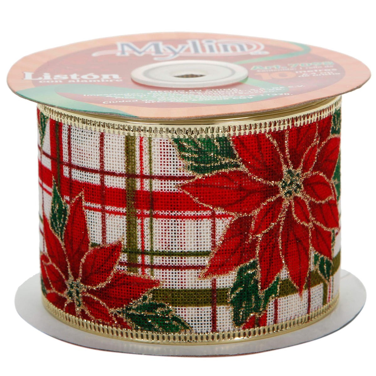 Listón Yute Nochebunas Con Orilla 6.4cm 10m | Fantasias Miguel ...