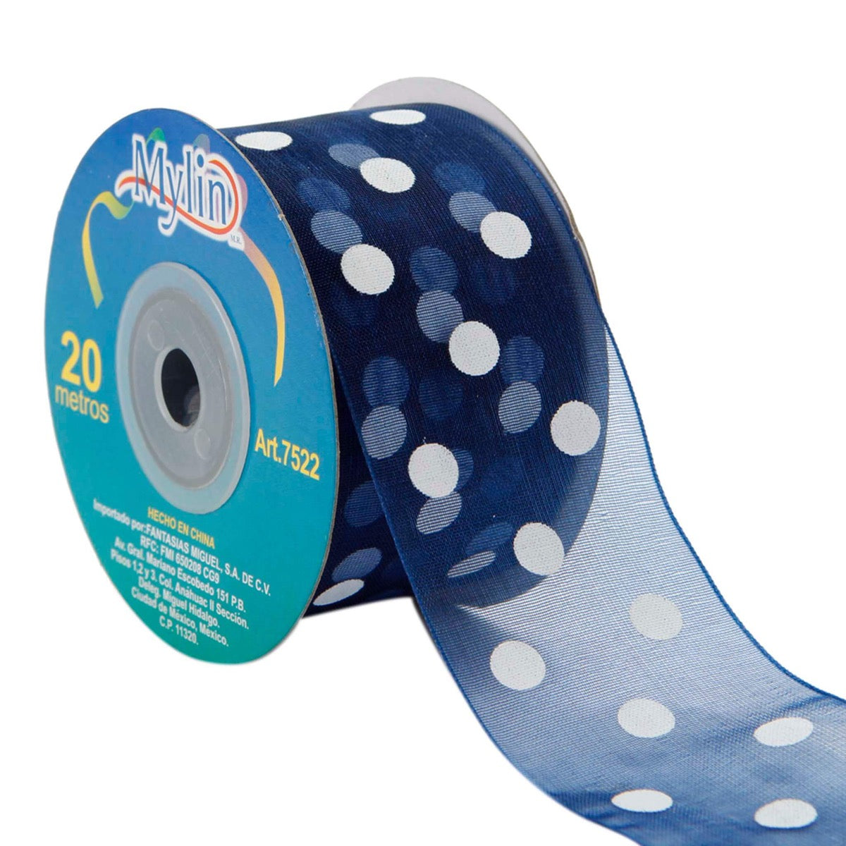 Listón Organza Con Puntos 37mm | Fantasias Miguel – Fantasías Miguel