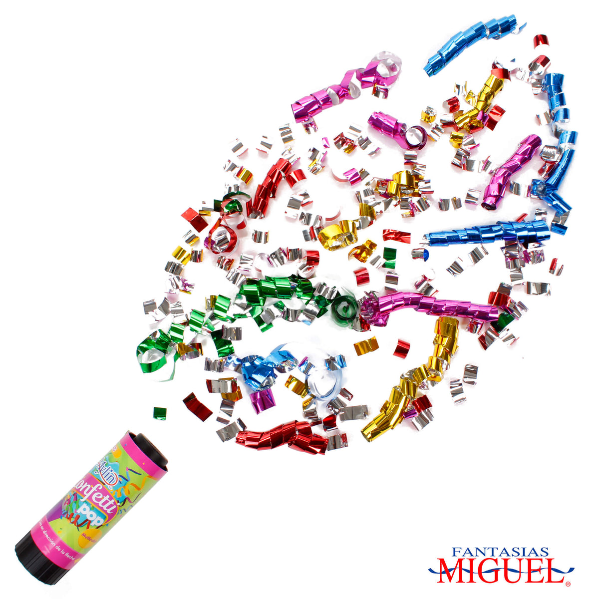 Popper Confetti Colores 10.5cm | Fantasias Miguel – Fantasías Miguel