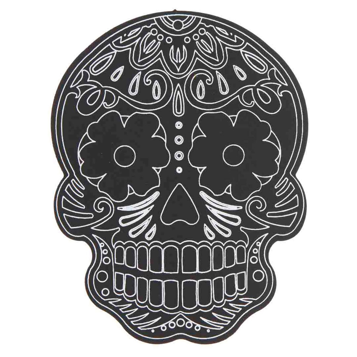 Contorno Calavera Negro 23x17.5cm | Fantasias Miguel – Fantasías Miguel