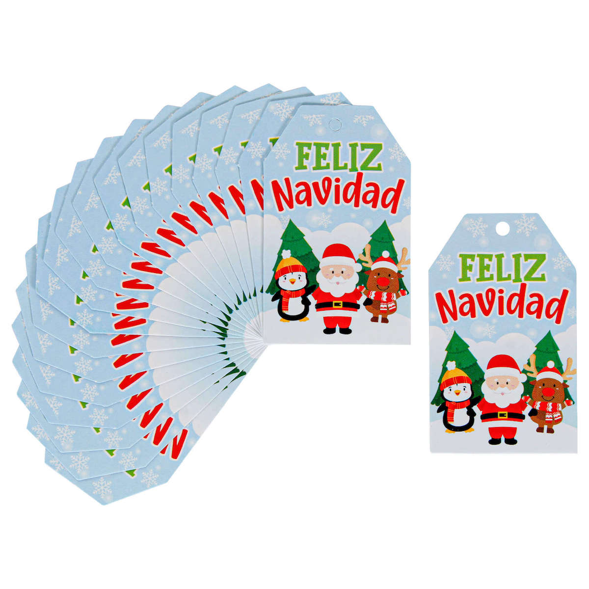 Tarjeta Rectangular Feliz Navidad 6.5x4cm | Fantasias Miguel ...