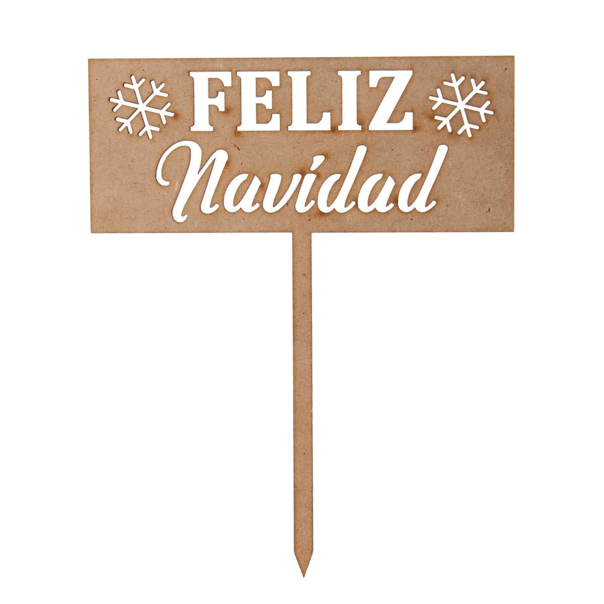 Pick Letrero Feliz Navidad 19.5x16cm | Fantasias Miguel – Fantasías Miguel