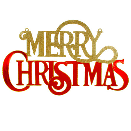 Letrero Merry Christmas Rojo/Oro | Proyecto | Fantasias Miguel ...