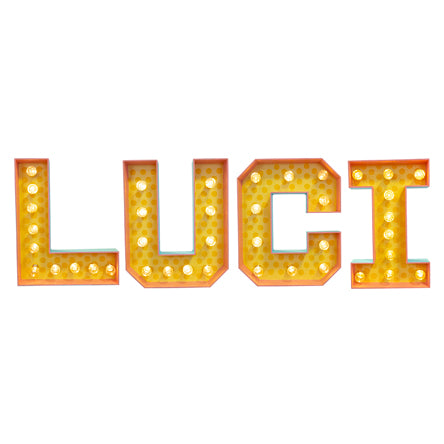 Adorno Letras Luci | Proyecto | Fantasias Miguel – Fantasías Miguel